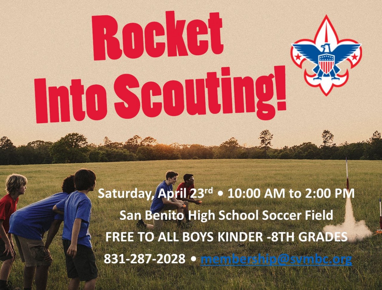 200 Boy Scouts to Build and Launch Rockets | BenitoLink
