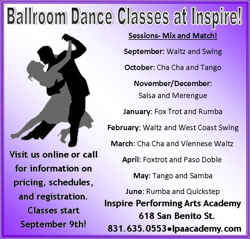 New Ballroom Classes in Hollister | BenitoLink