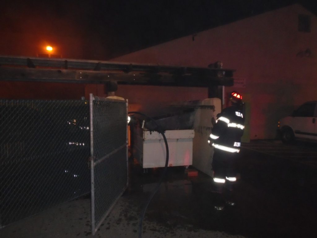 Dumpster fire near Vets' Building quickly quelled | BenitoLink