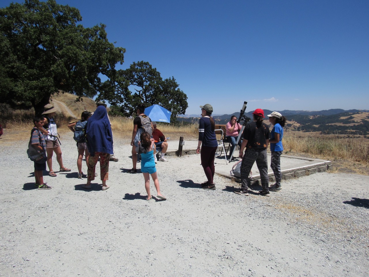 Local residents gaze at the sky at the Fremont Peak Observatory ...