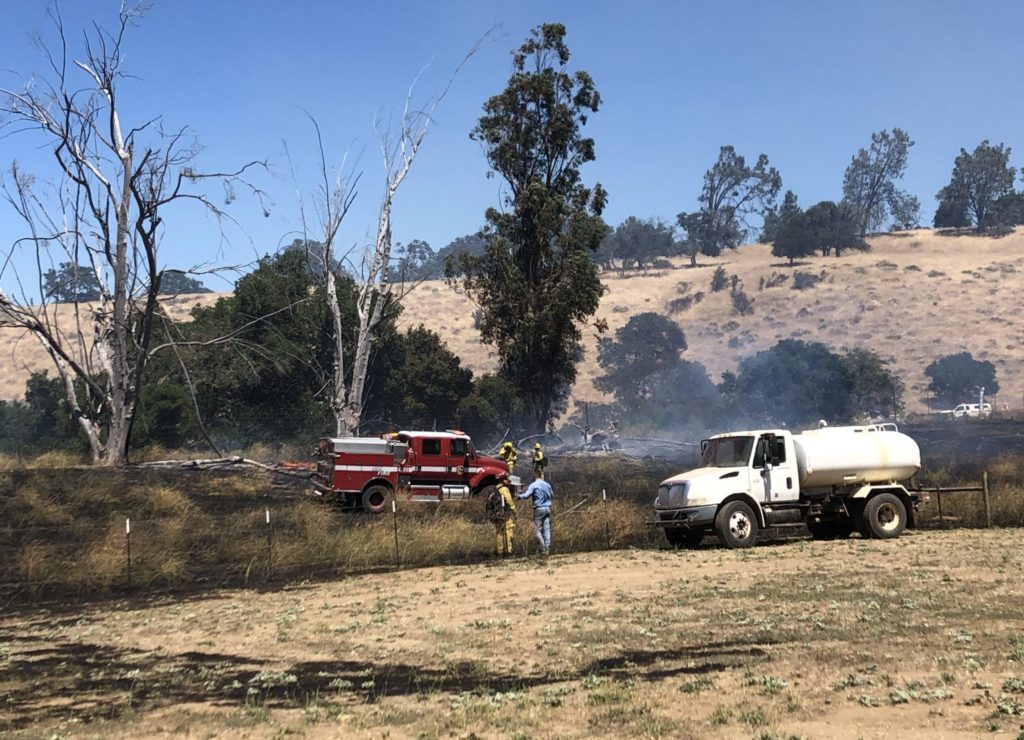 Trail Fire contained near Thousand Trails campground | BenitoLink
