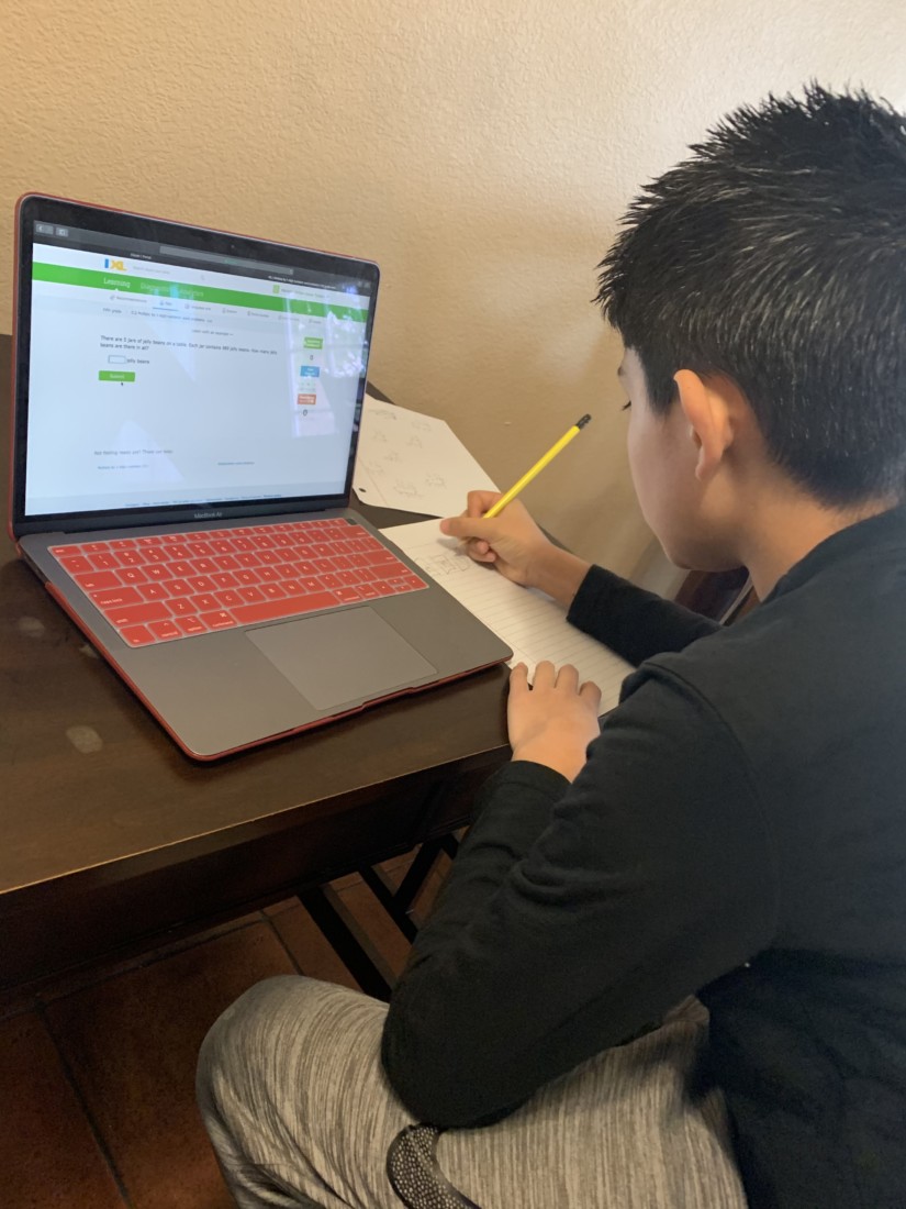 Sheltered at home, San Benito students study with homework packets ...