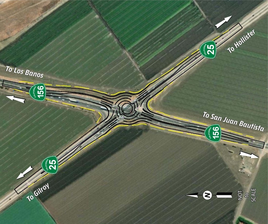 Construction of roundabout at 25/156 to begin May 9 | BenitoLink