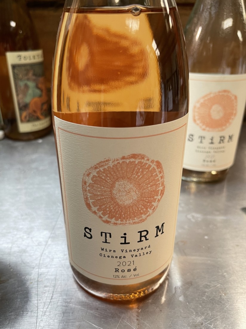 Stirm Wine Co. Rose. Photo by Robert Eliason.