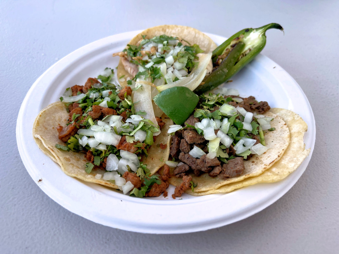 El Guapo tacos. Photo by Robert Eliason.
