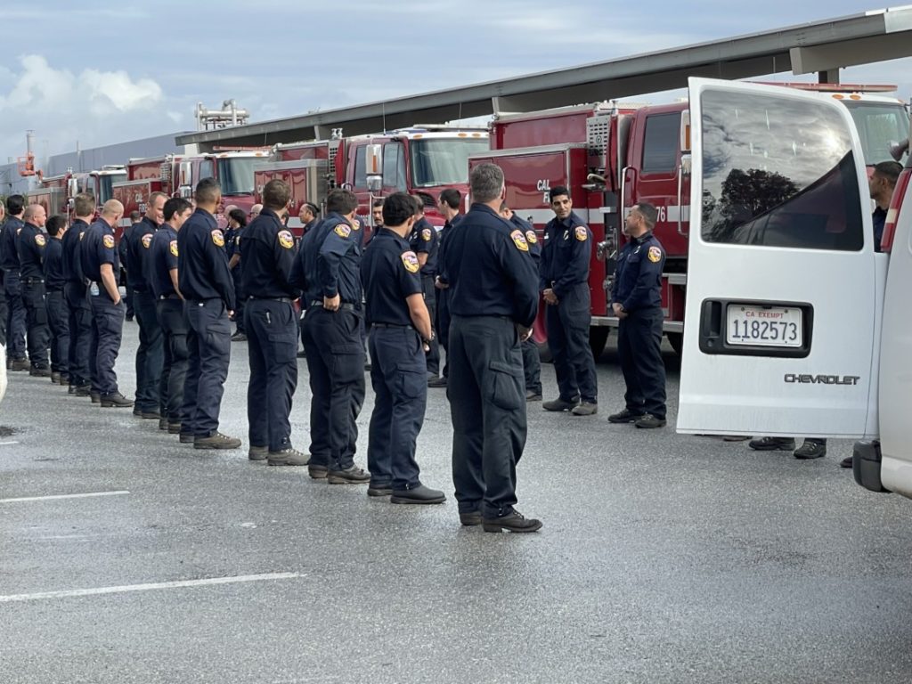 Emergency responders hold procession for firefighter stationed in SBC ...