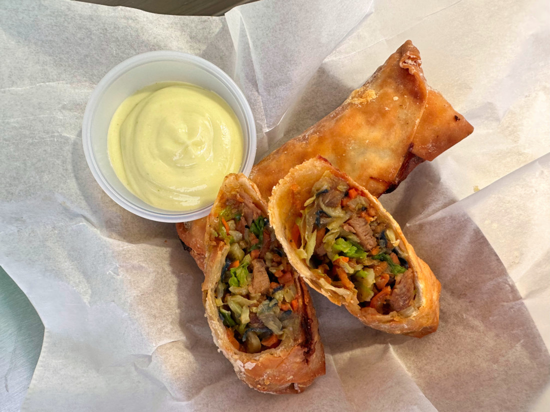 Hapa Bros' bulgogi steak egg rolls. Photo by Robert Eliason.